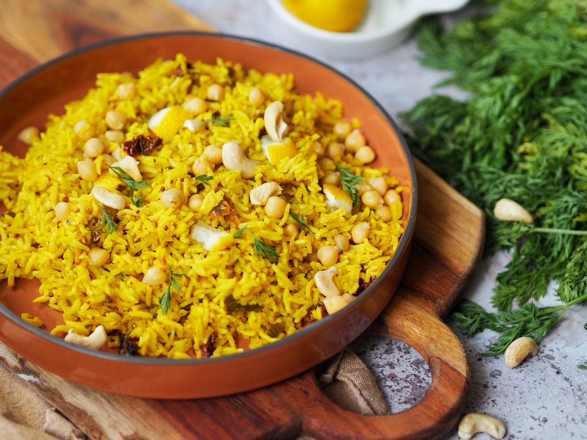 Riz Biryani, pois chiches et citron jaune – Beedeli